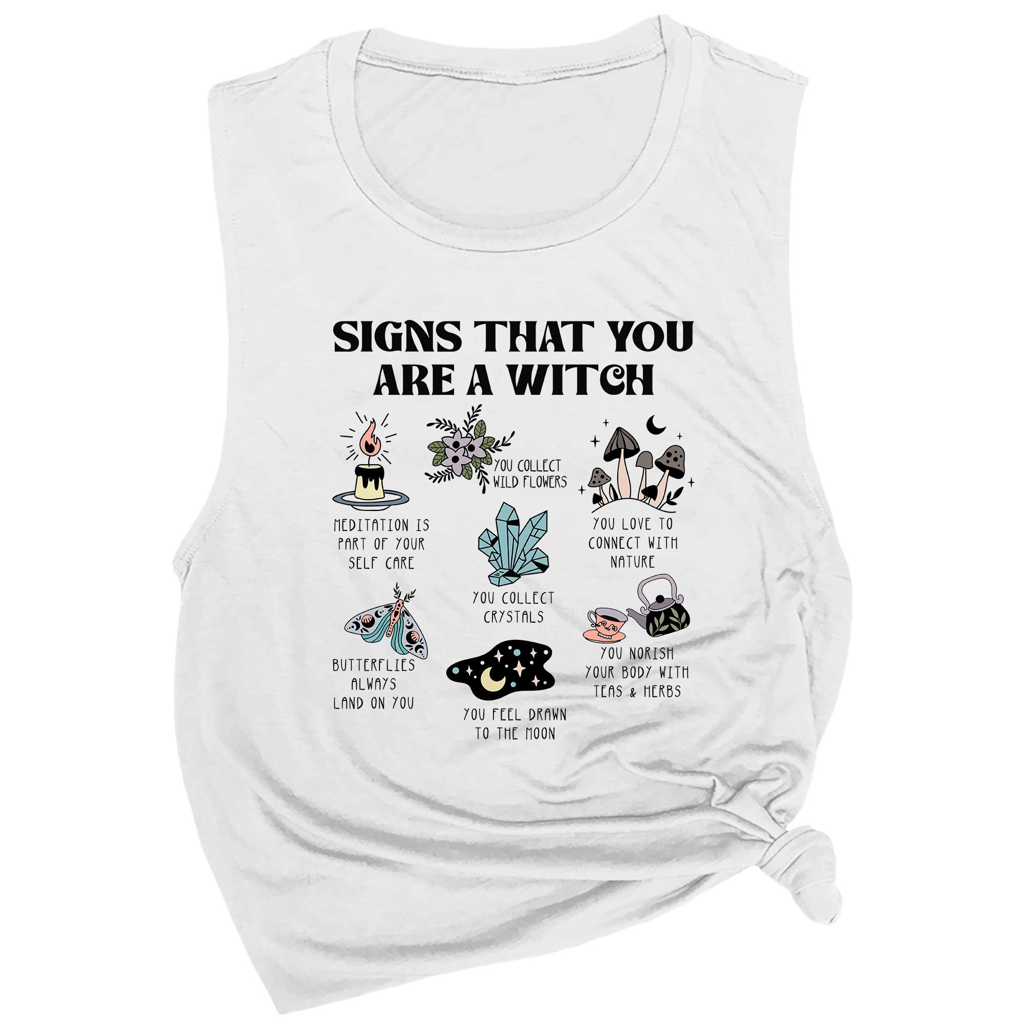 Funny Witch Tank Top Signs That You're a Witch Muscle - Etsy