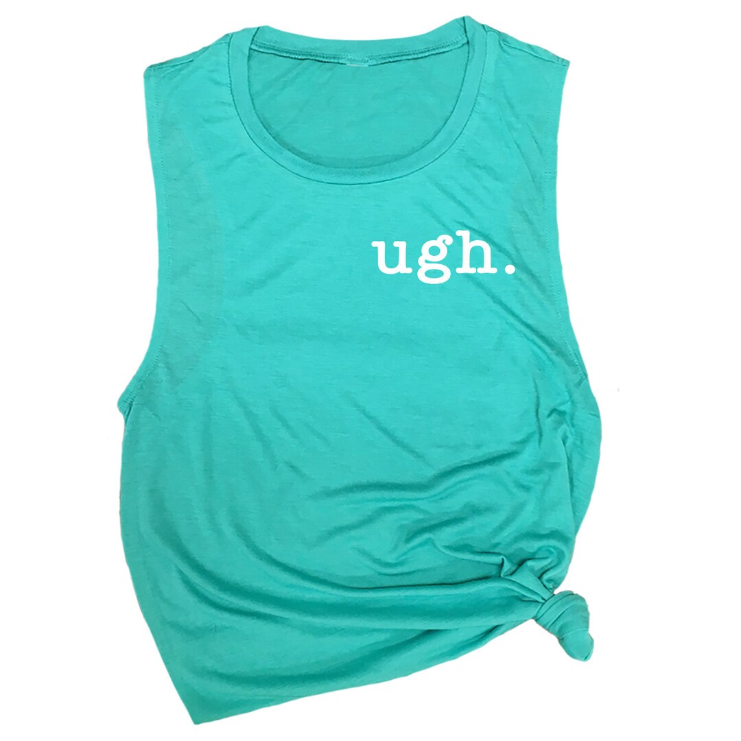 Ugh Muscle Tank: Funny Women's Fitness Workout Top - Etsy