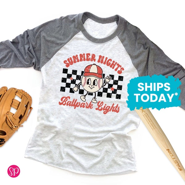 Summer Nights Ballpark Lights Shirt - Etsy
