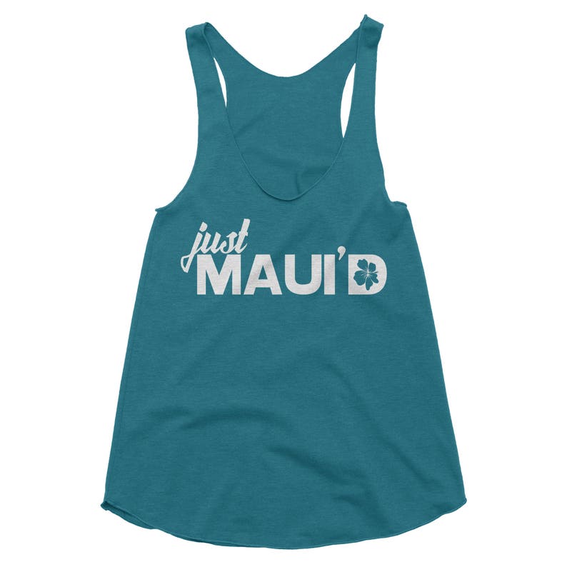 Maui Bride Tank Top Hawaii Honeymoon Shirt Just Maui'd | Etsy