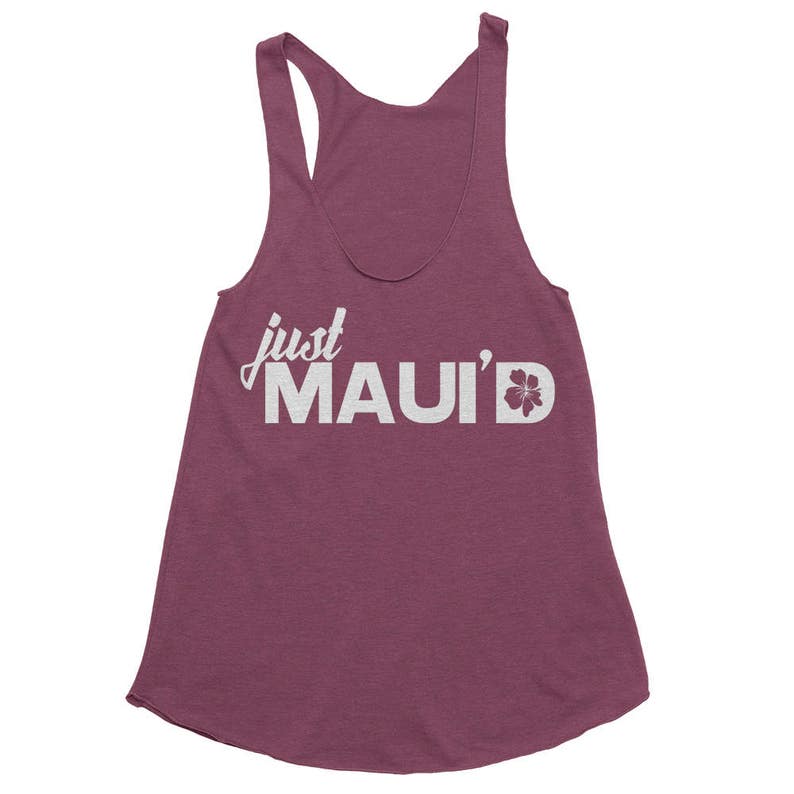 Maui Bride Tank Top Hawaii Honeymoon Shirt Just Maui'd | Etsy