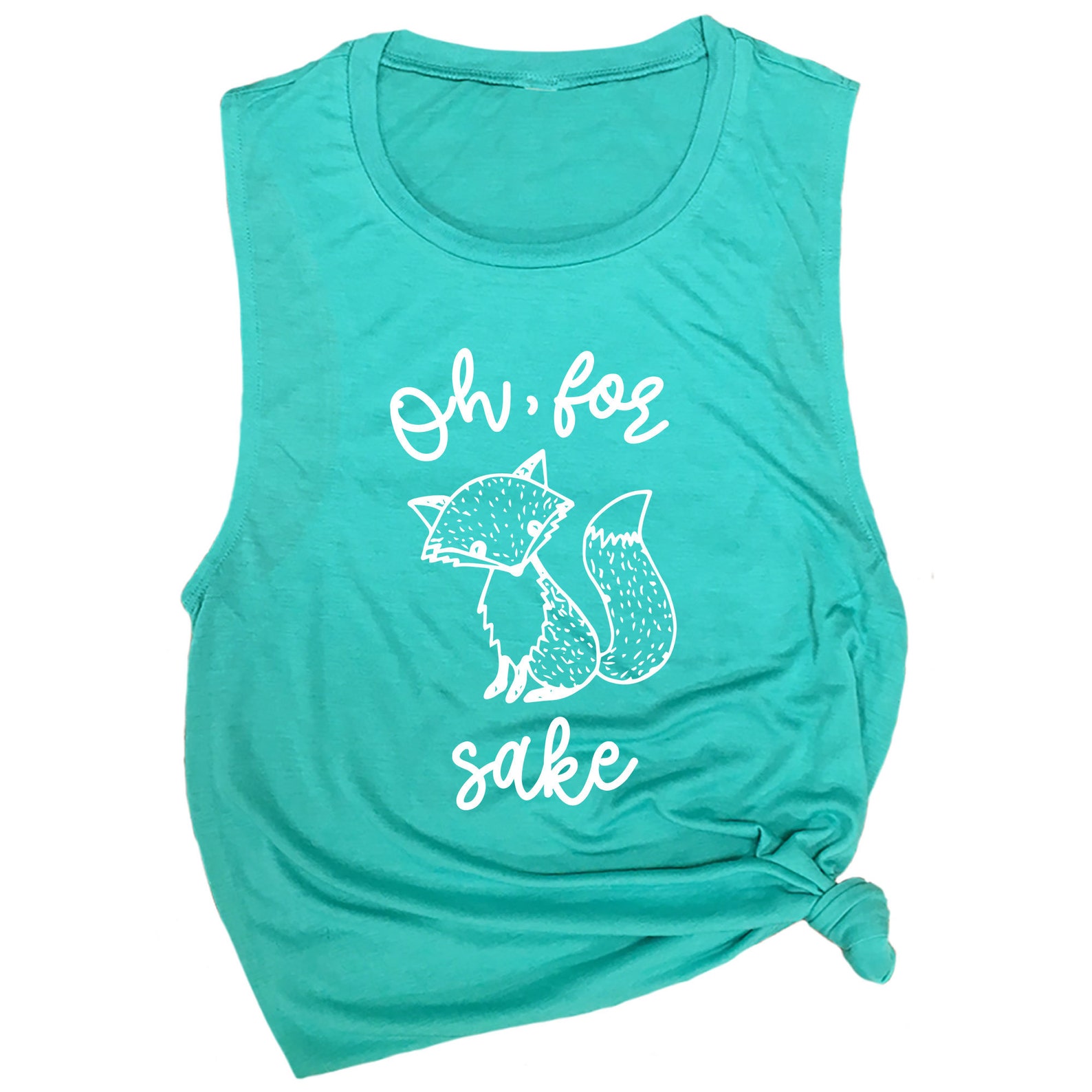 Cute Fox Tank Top Oh for Fox Sake Muscle Tank Funny Workout - Etsy