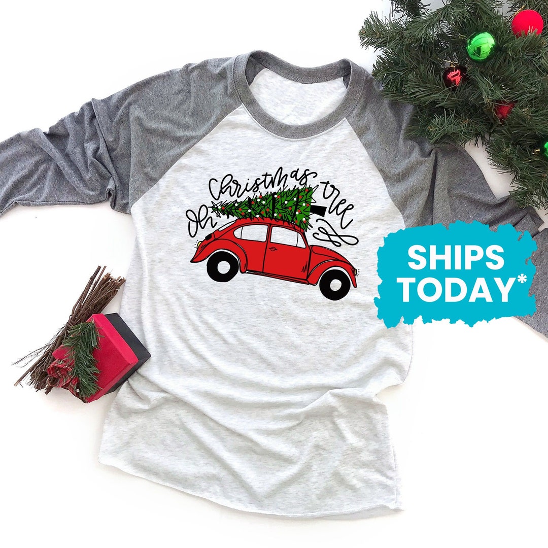 Oh Christmas Tree Raglan Shirt Cute Christmas Shirts Holiday - Etsy