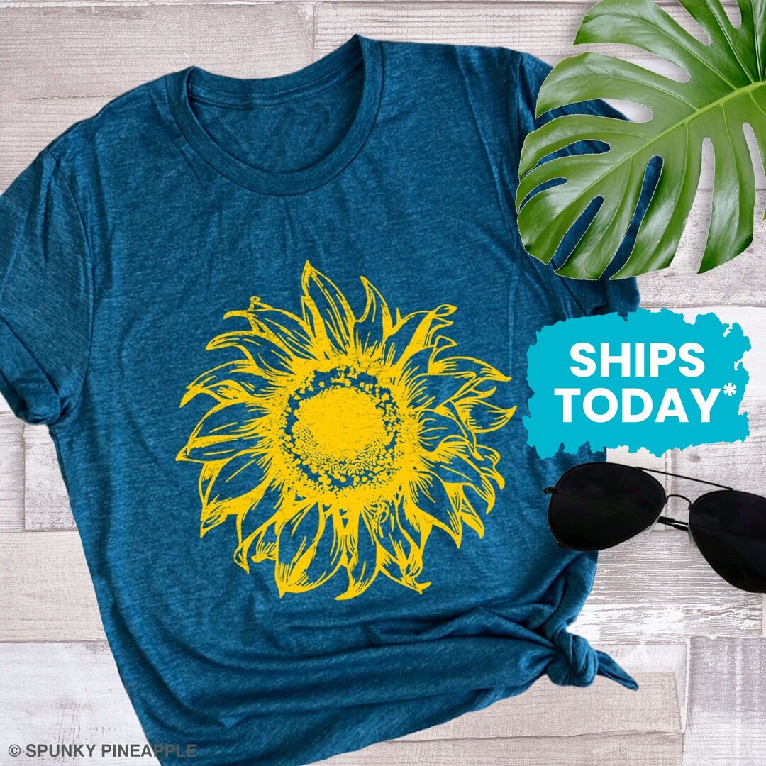 Sunflower Summer Unisex Graphic Tshirt - Etsy