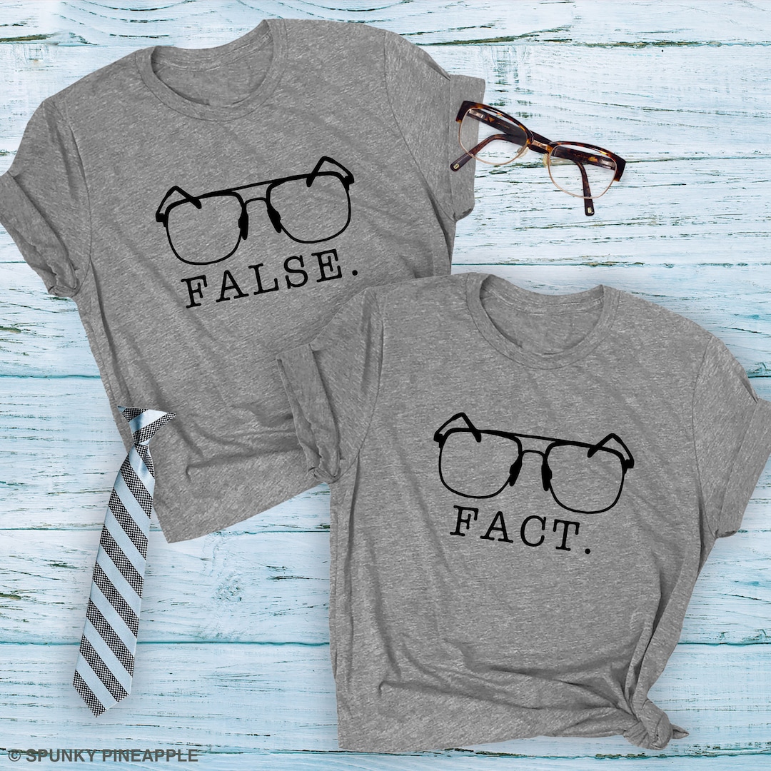 Funny Couples Matching Shirts, False T-shirt, Fact Shirt - Etsy
