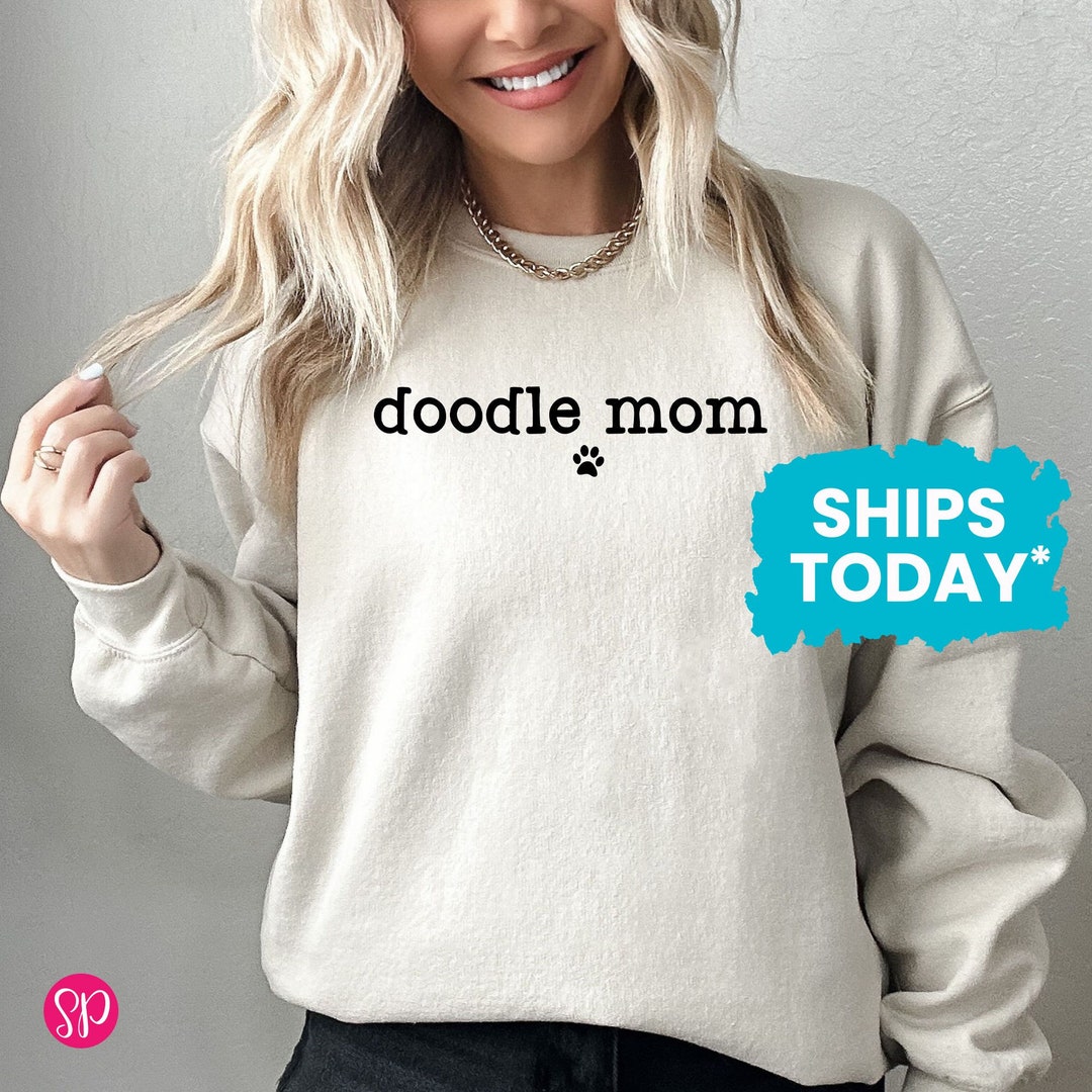 Golden Doodle Sweatshirt Doodle Mom With Paw Print Cute Pet - Etsy