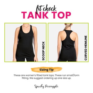 Custom Text Tank Top, Add Your Own Text, Personalized Workout Tanks for ...