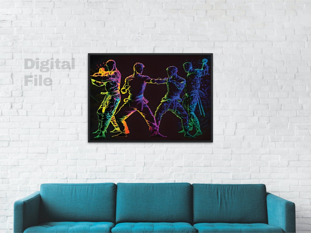Cool Karate Printable Wall Art Karate Gift Digital Download Karate ...