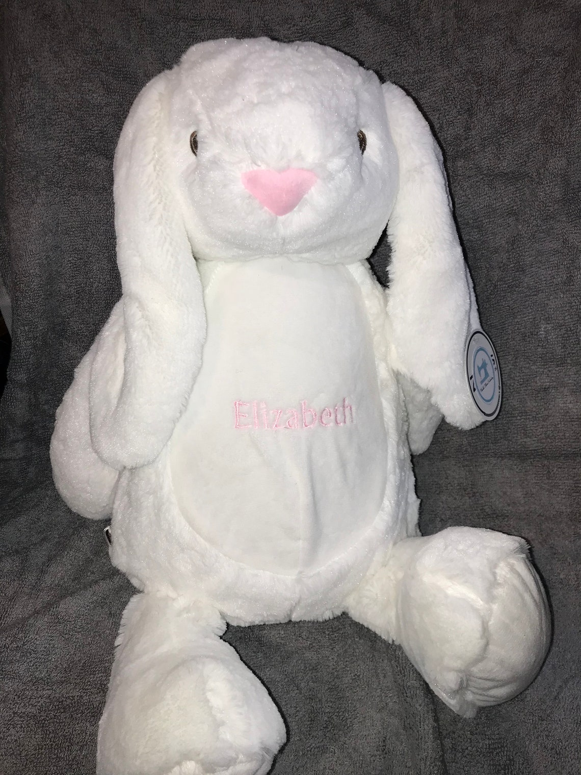 Personalied White Bunny Rabbit 45cm Mumbles - Etsy