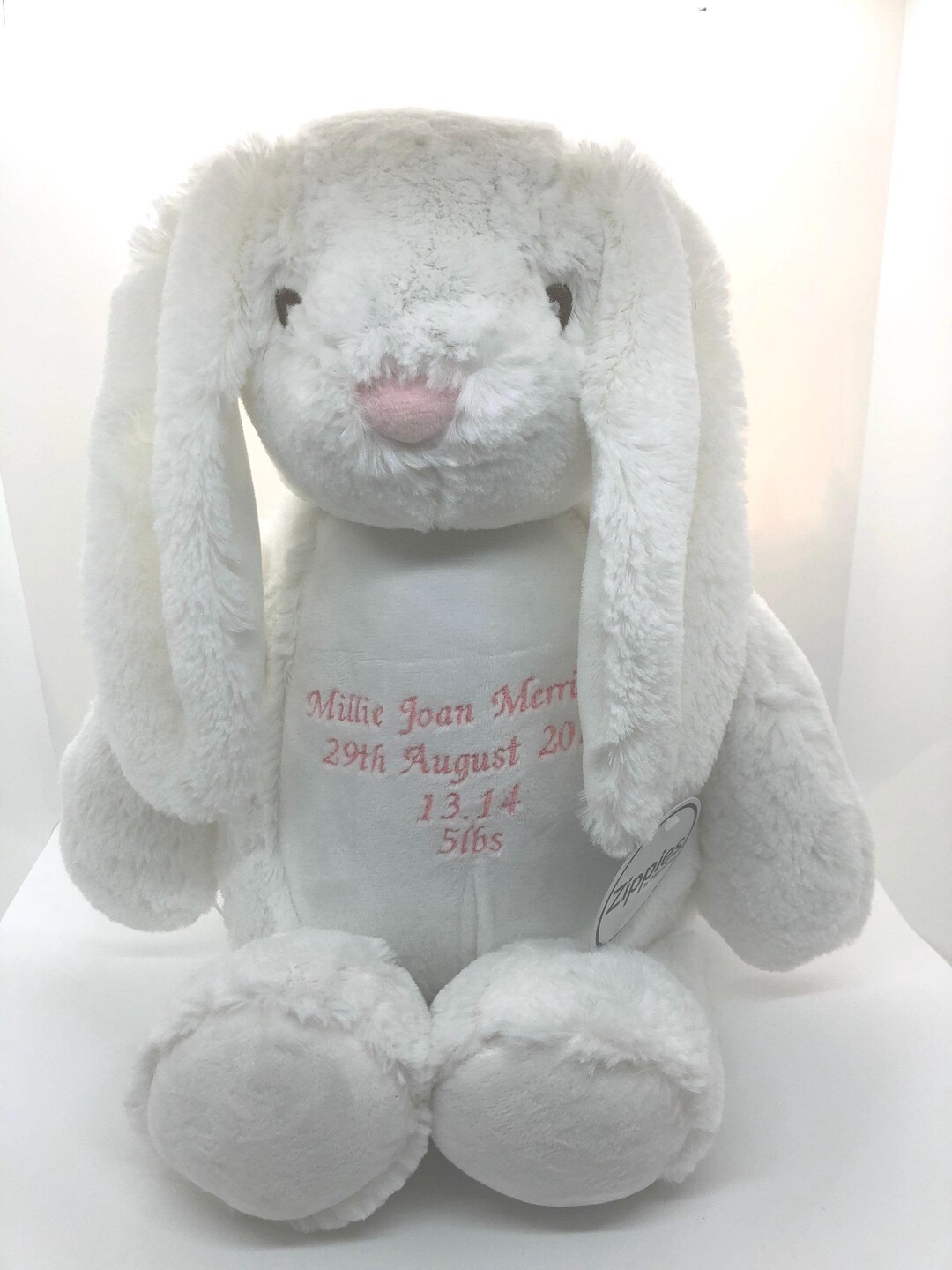 Personalied White Bunny Rabbit 45cm Mumbles - Etsy