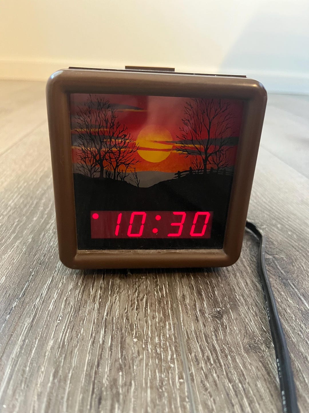 Vintage 1970's Spartus Lighted Sunrise/sunset Clock 21-3007-190 Tested ...