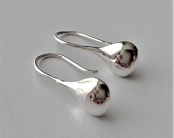 Silver teardrop | Etsy