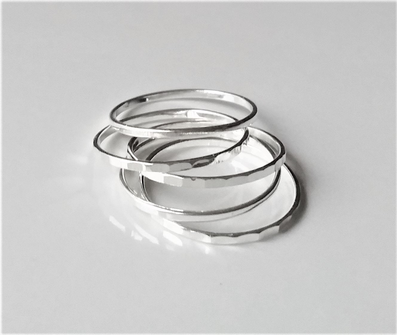 Sterling Silver Super Thin Ring Dainty Silver Rings Skinny - Etsy