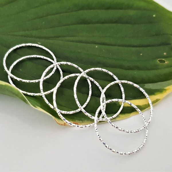 Thin Stacking Rings - Etsy