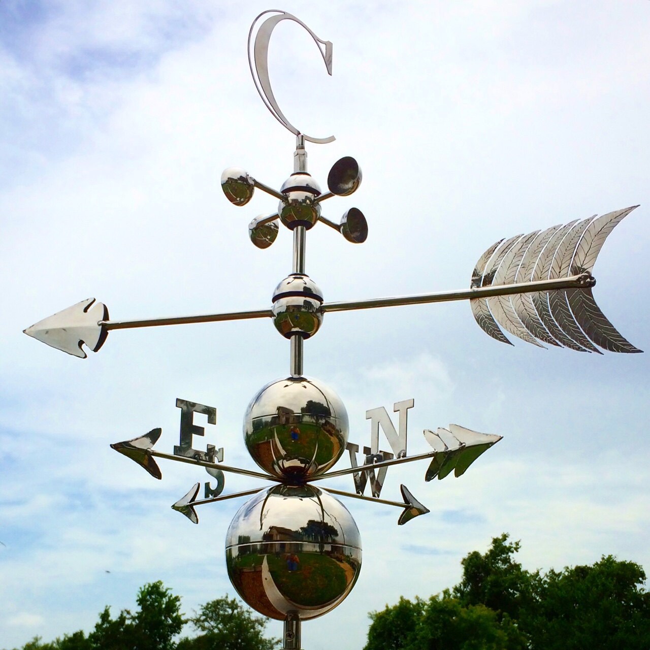 Indian Arrow Stainless Steel Weather Vane - Etsy
