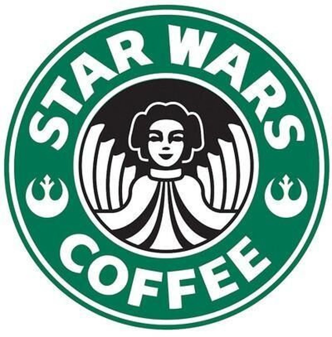 Star Wars Coffee Decal Princess Leia Coffee Decal Starbucks - Etsy