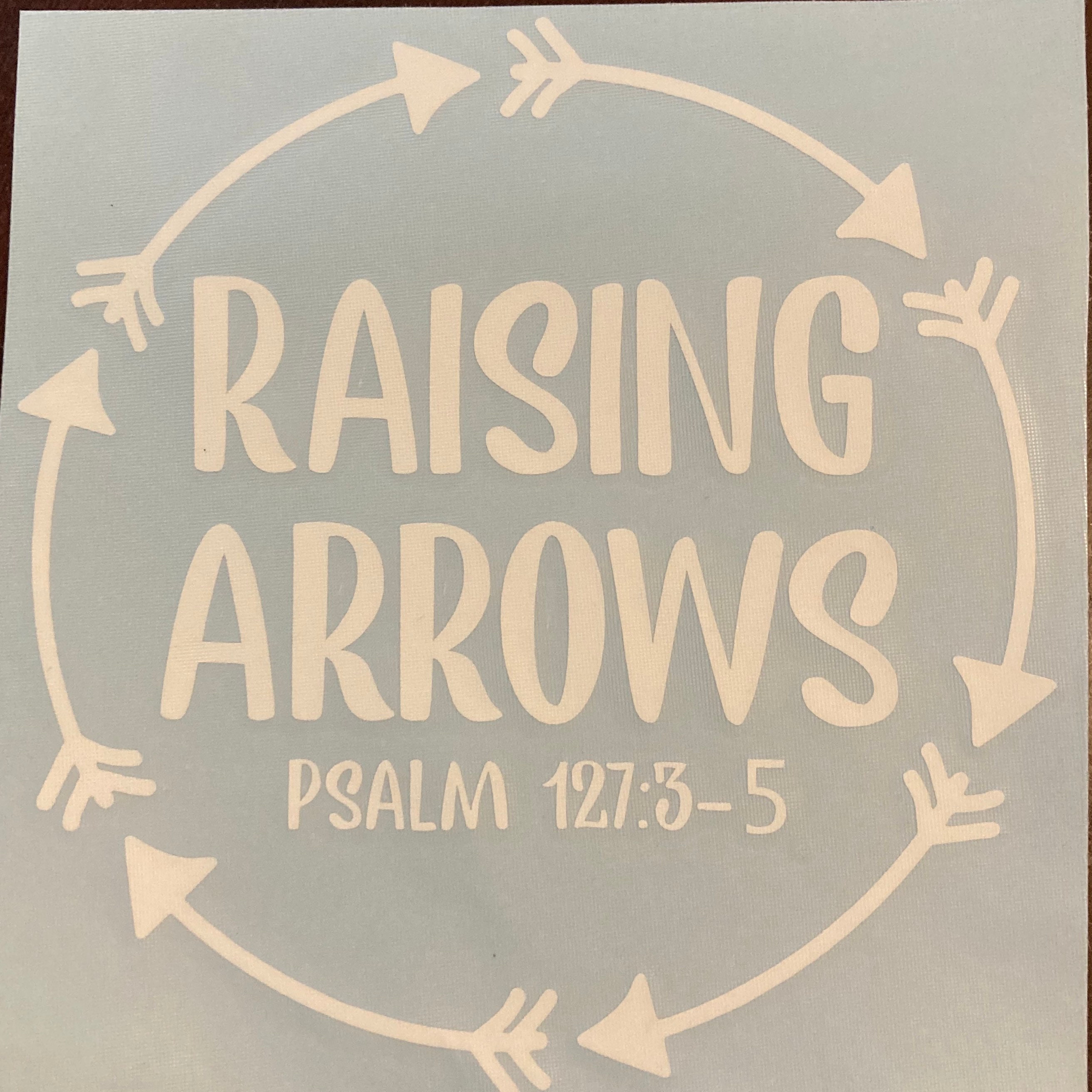 Raising Arrows Decal Psalm 127 Christian Car Decal for - Etsy