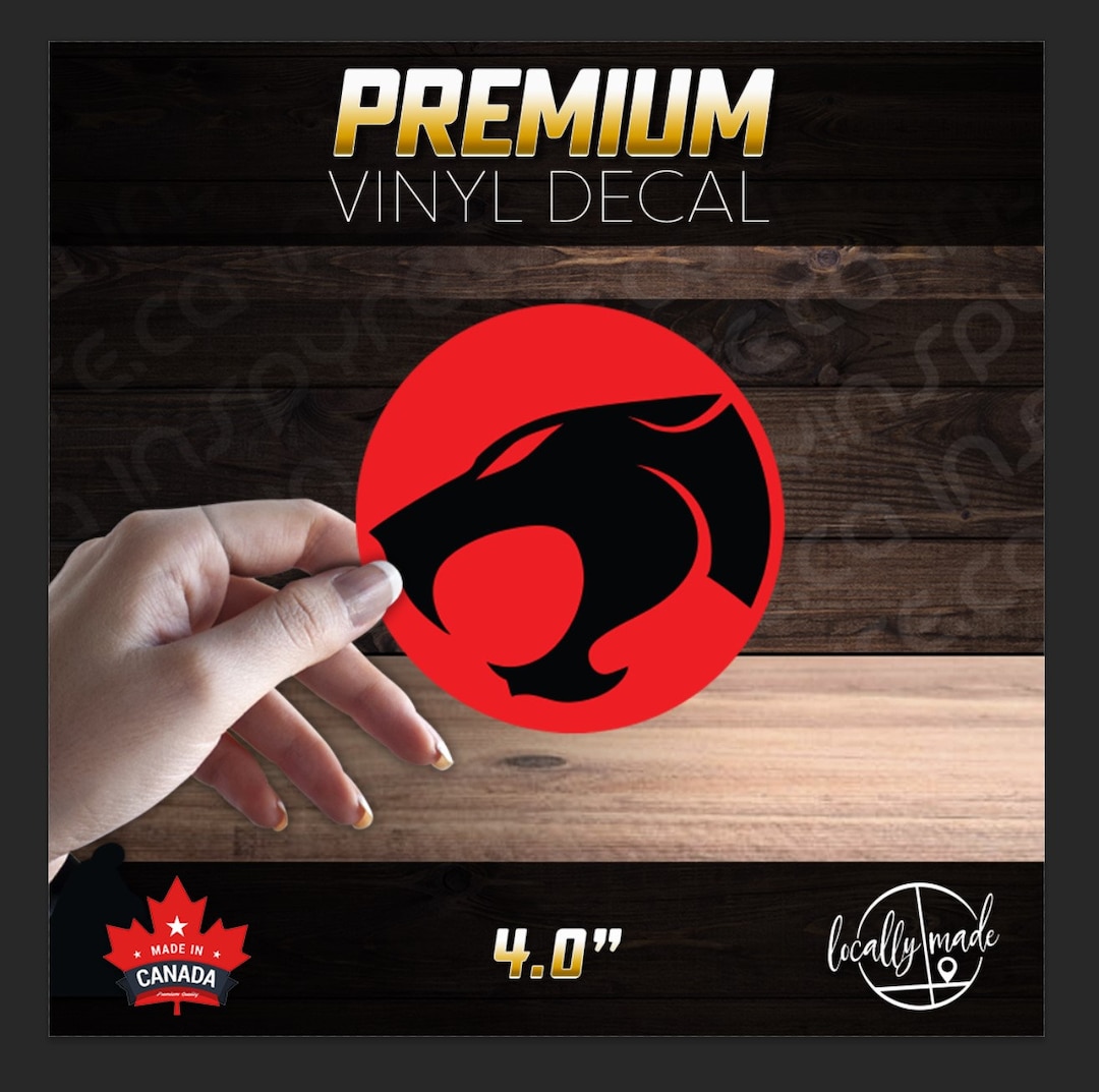Thundercats Custom Glossy Vinyl Decal / Sticker, 4.0in Vintage 80s ...