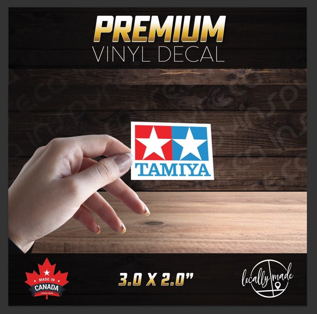 TAMIYA Glossy Vinyl Decal / Sticker 3.0 X 2.0in RC Model Cars Trucks ...