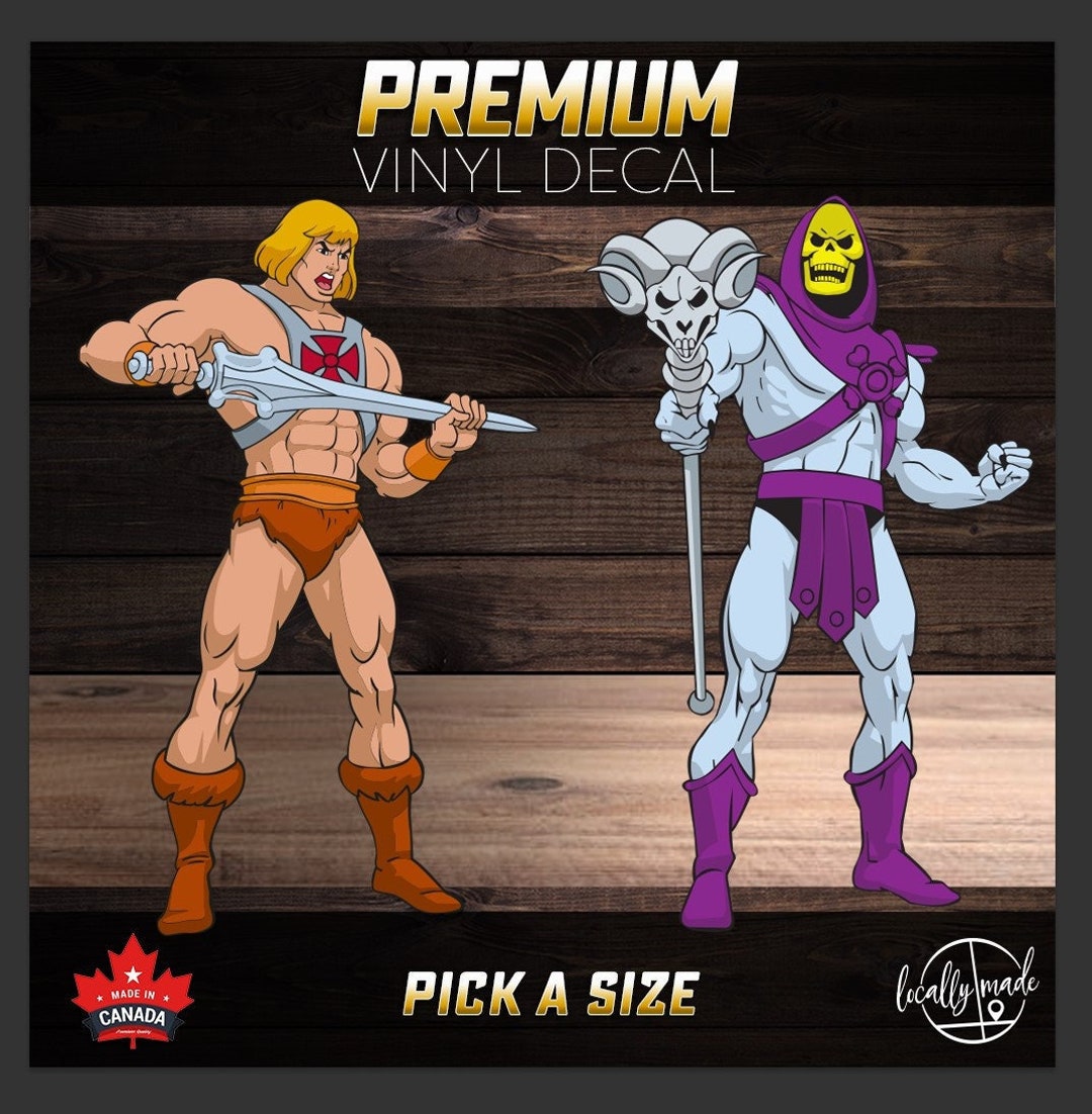 He-man and Skeletor Custom Decal / Stickers Motu Pop Masters of the ...