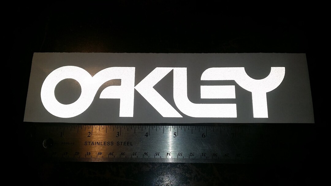 Oakley Vintage Reflective Decal / Sticker 9.0in BMX MX Moto - Etsy