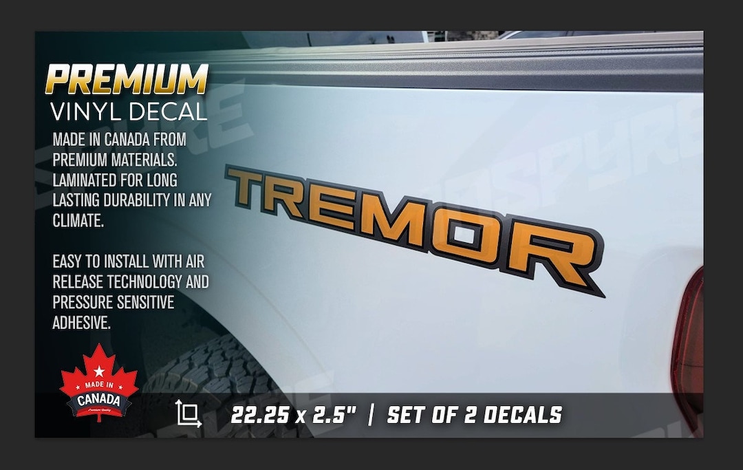 Ford F-150 TREMOR Custom ORANGE / GRAY off Road Decals / Stickers Truck ...