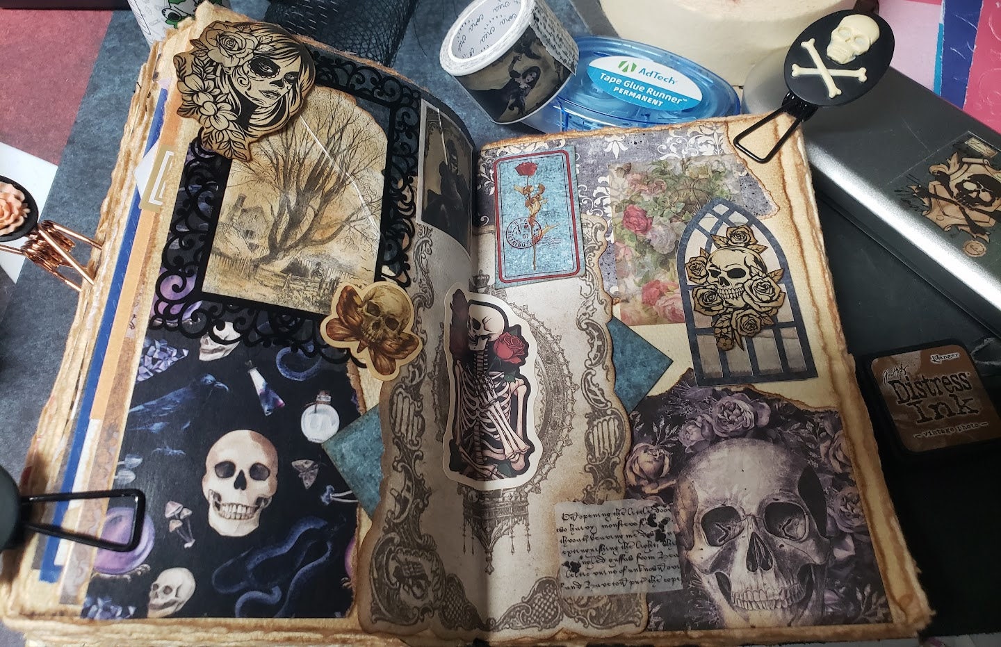 Dark Themed Gothic Journaling Diecut Windows and Frames - Etsy