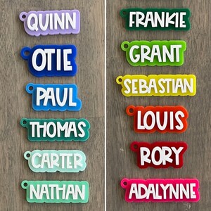 Name Keychain Personalized Bag Tag Personalized Gift Backpack Tag Gift ...