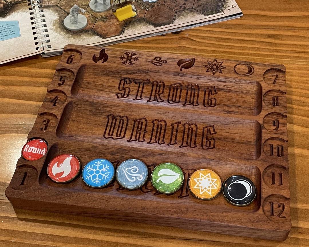 Gloomhaven Element Tracker and Deluxe Tokens frosthaven and Jaws of the ...