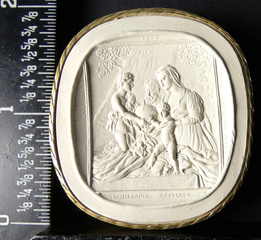 Antique Grand Tour Circa 1830 Plaster Intaglio Cameo 258 by Paoletti ...