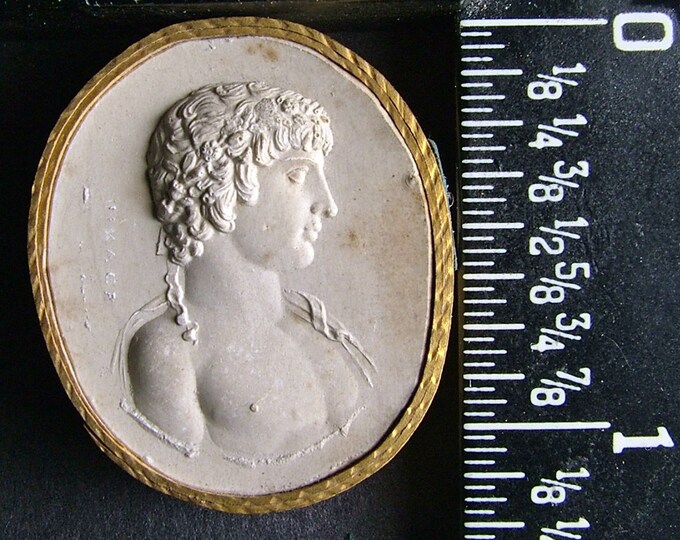 Antique Grand Tour Early 1800s Plaster Intaglio 191 Shows - Etsy
