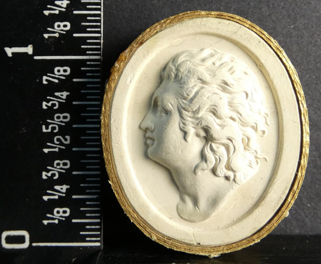 Antique Grand Tour Circa 1820 Plaster Intaglio Cameo 63 Shows ...