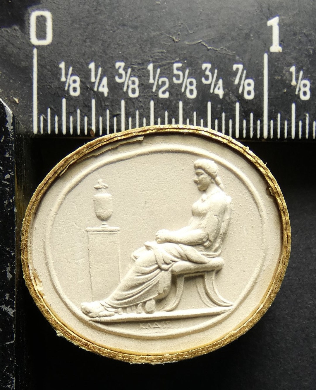 Antique Grand Tour Circa 1820 Plaster Intaglio Cameo 171 Shows ...