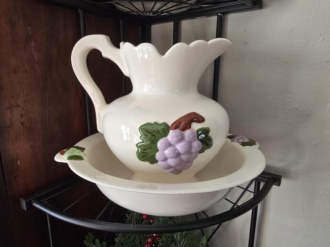 Antique Pitcher and Basin - Etsy