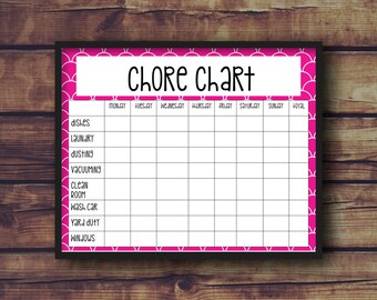 Hygiene chart | Etsy