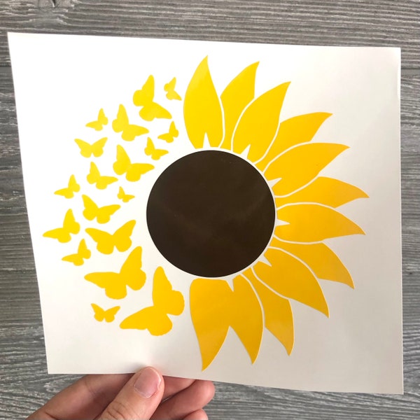 Sunflower Decal - Etsy