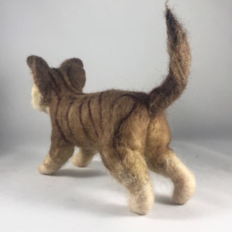 Cat Realistic Needle Felted Handmade Miniature Kitten Pet - Etsy