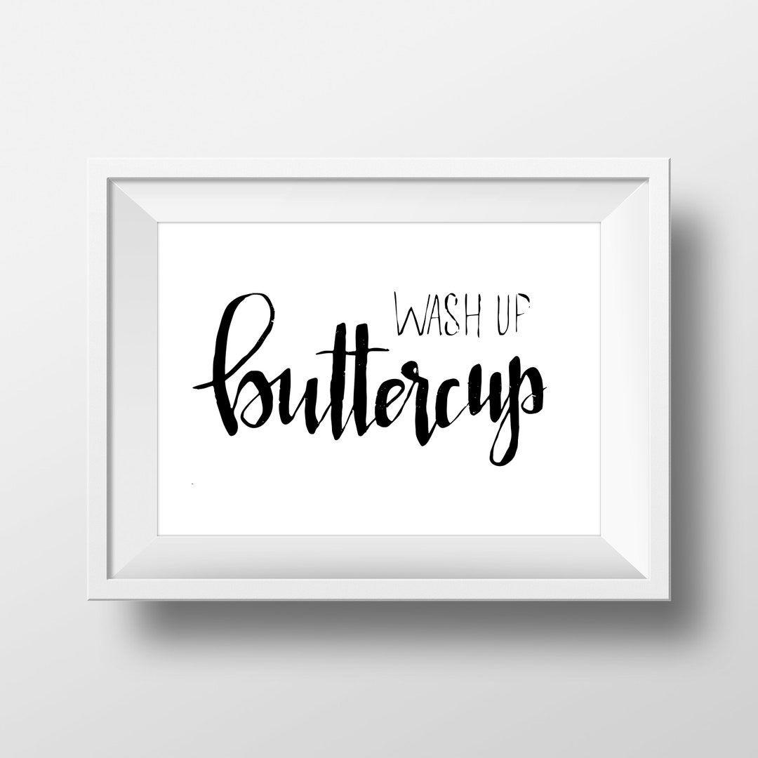 Wash up Buttercup Downloadable Print - Handpainted - Original Artwork ...