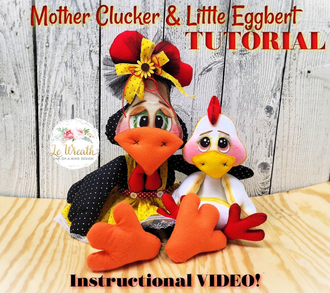 Chicken Doll DIY Tutorial, Chicken Attachment DIY, Rooster Doll Making ...