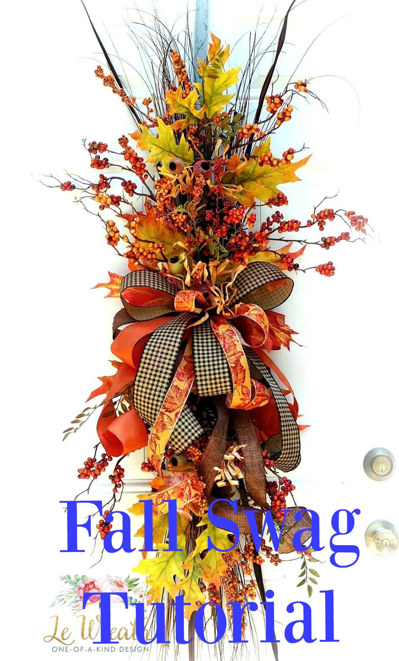 DIY Video, How to Make a Swag,instructional Video, Floral Wreath, Fall ...