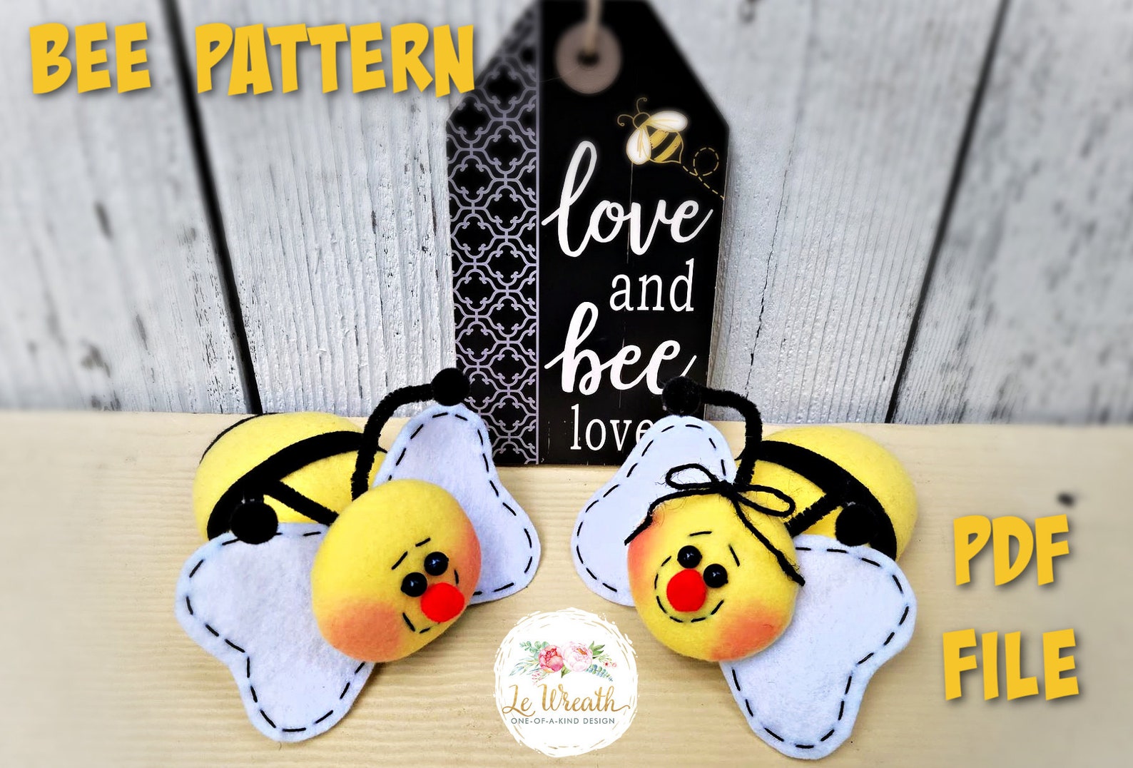 Bee PDF Pattern, Bumblebee DIY Project, Bumblebee Sewing Pattern, Bee ...