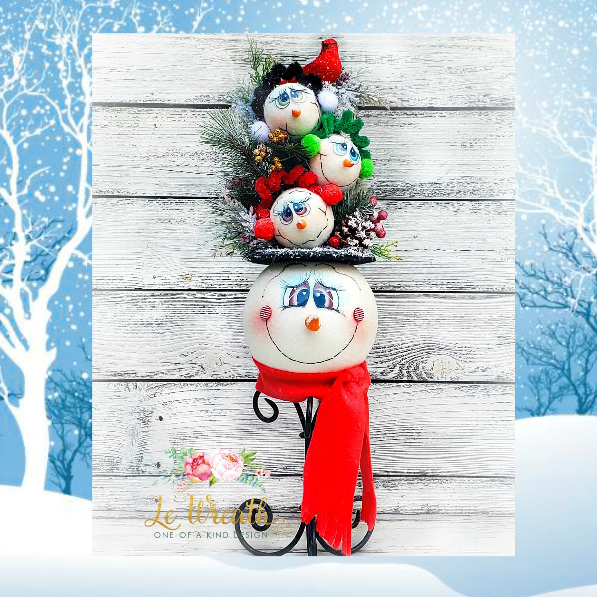 How to Video Frosty Tutorial Snowman DIY Christmas Doll - Etsy