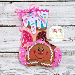 No-sew Gingerbread Train Stocking Tutorial, Gingerbread Stocking DIY ...
