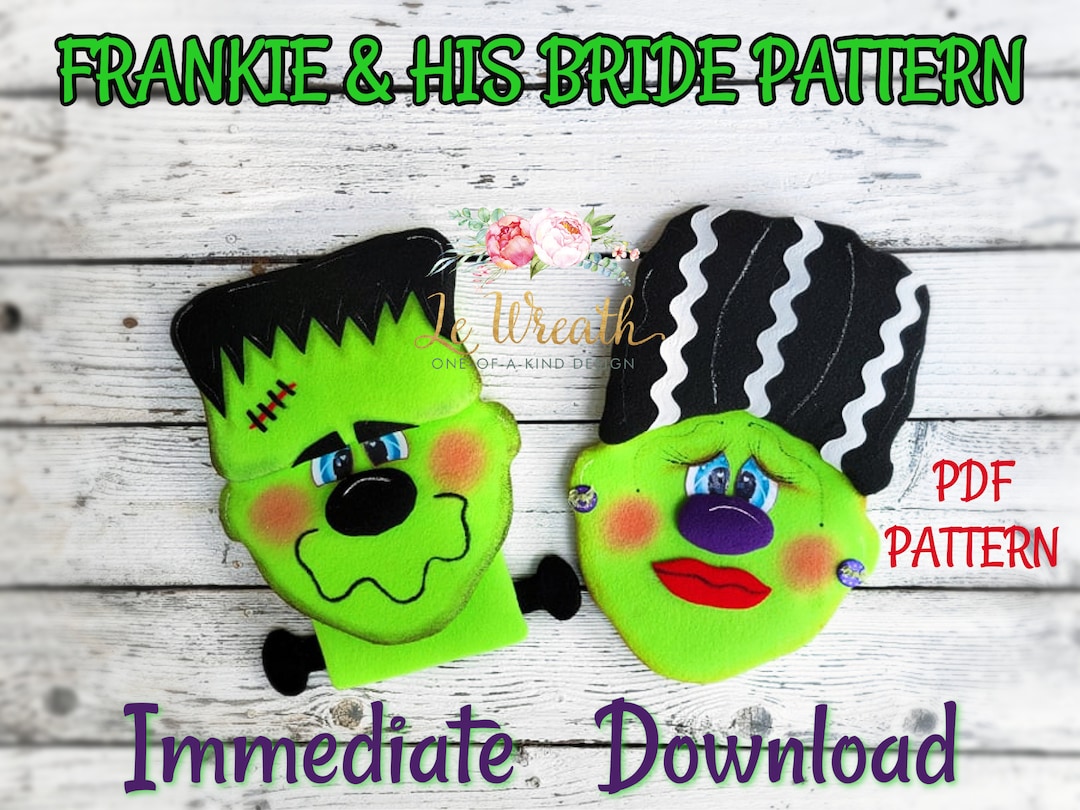No Sew Halloween Frankie PDF Pattern, Halloween Monster Pattern ...