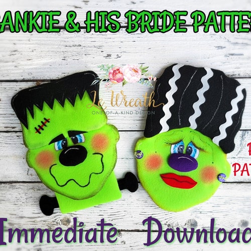 No Sew Halloween Frankie PDF Pattern Halloween Monster - Etsy