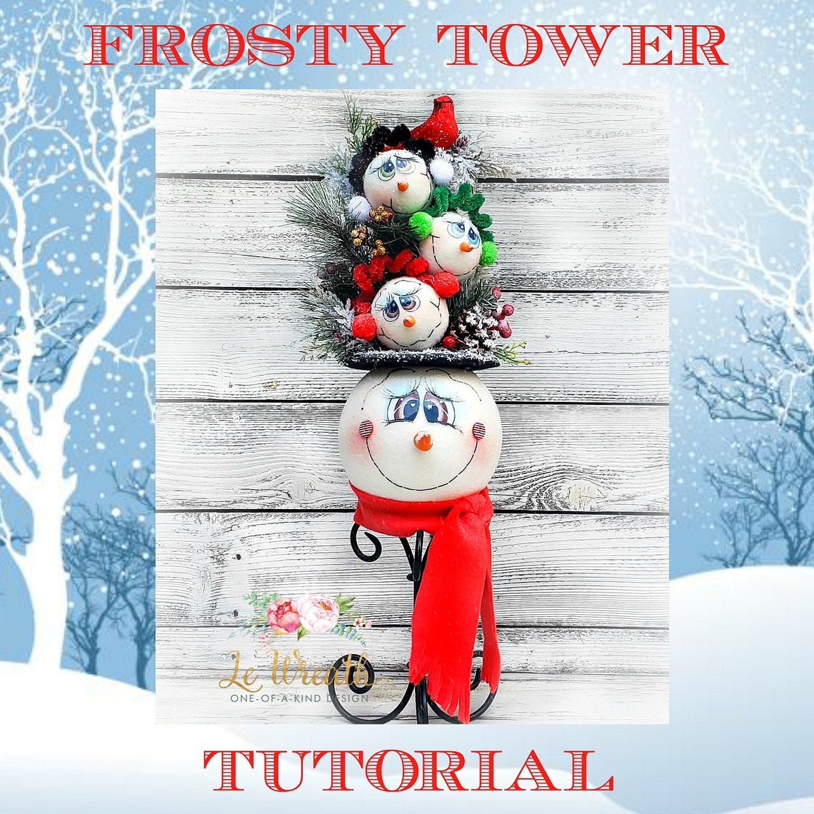 How to Video Frosty Tutorial Snowman DIY Christmas Doll - Etsy