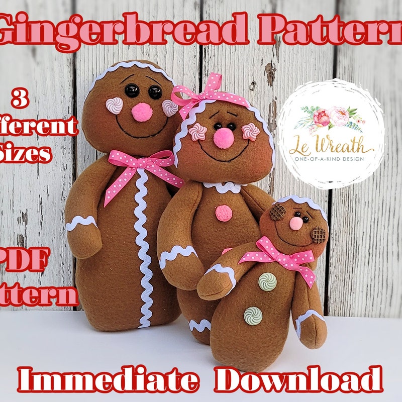 Gingerbread Pattern - Etsy