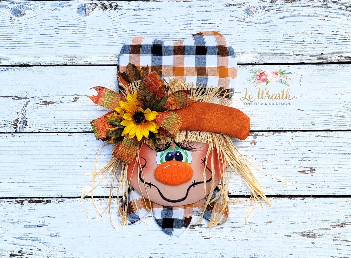 No Sew Scarecrow PDF Pattern, Fall Scarecrow Head Pattern, Autumn PDF ...