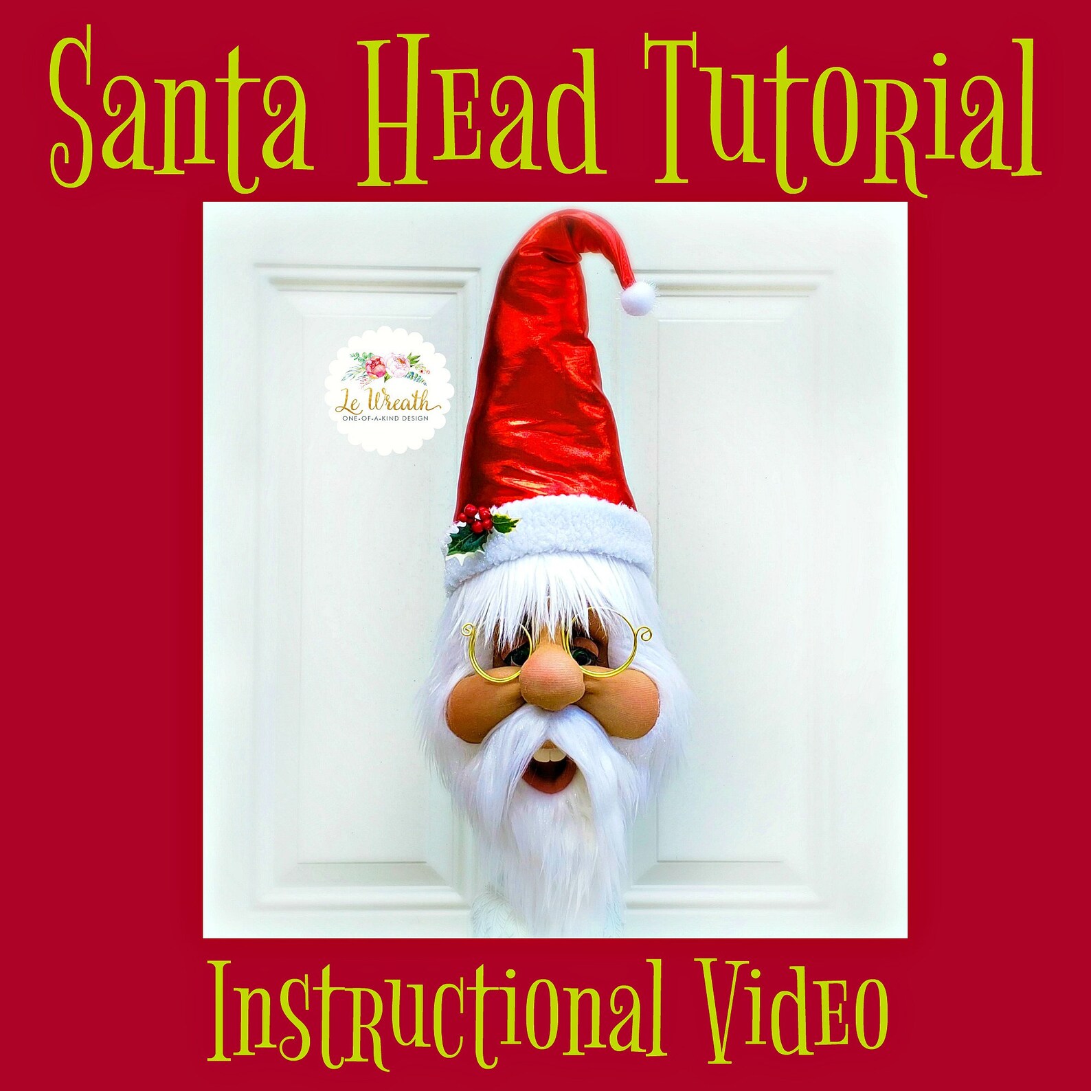How to Make a Tall Santa Head Design Santa Had Sitter DIY - Etsy