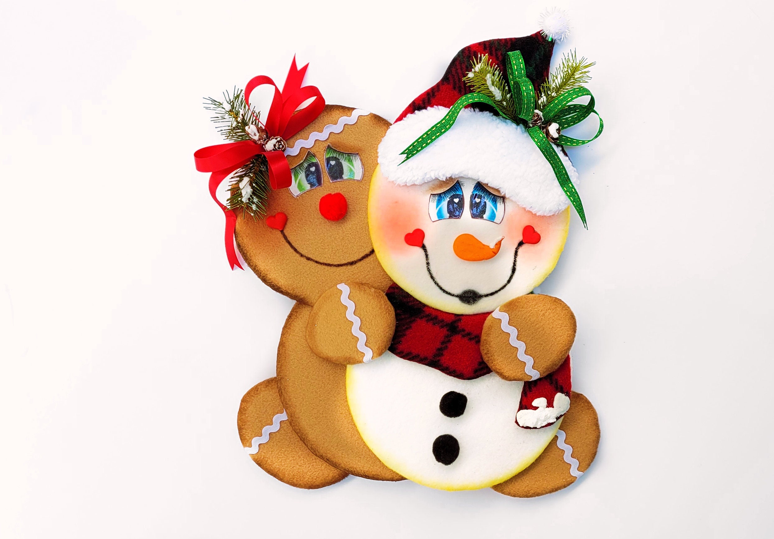 No Sew Gingerbread Snowman PDF Pattern Gingerbread E - Etsy